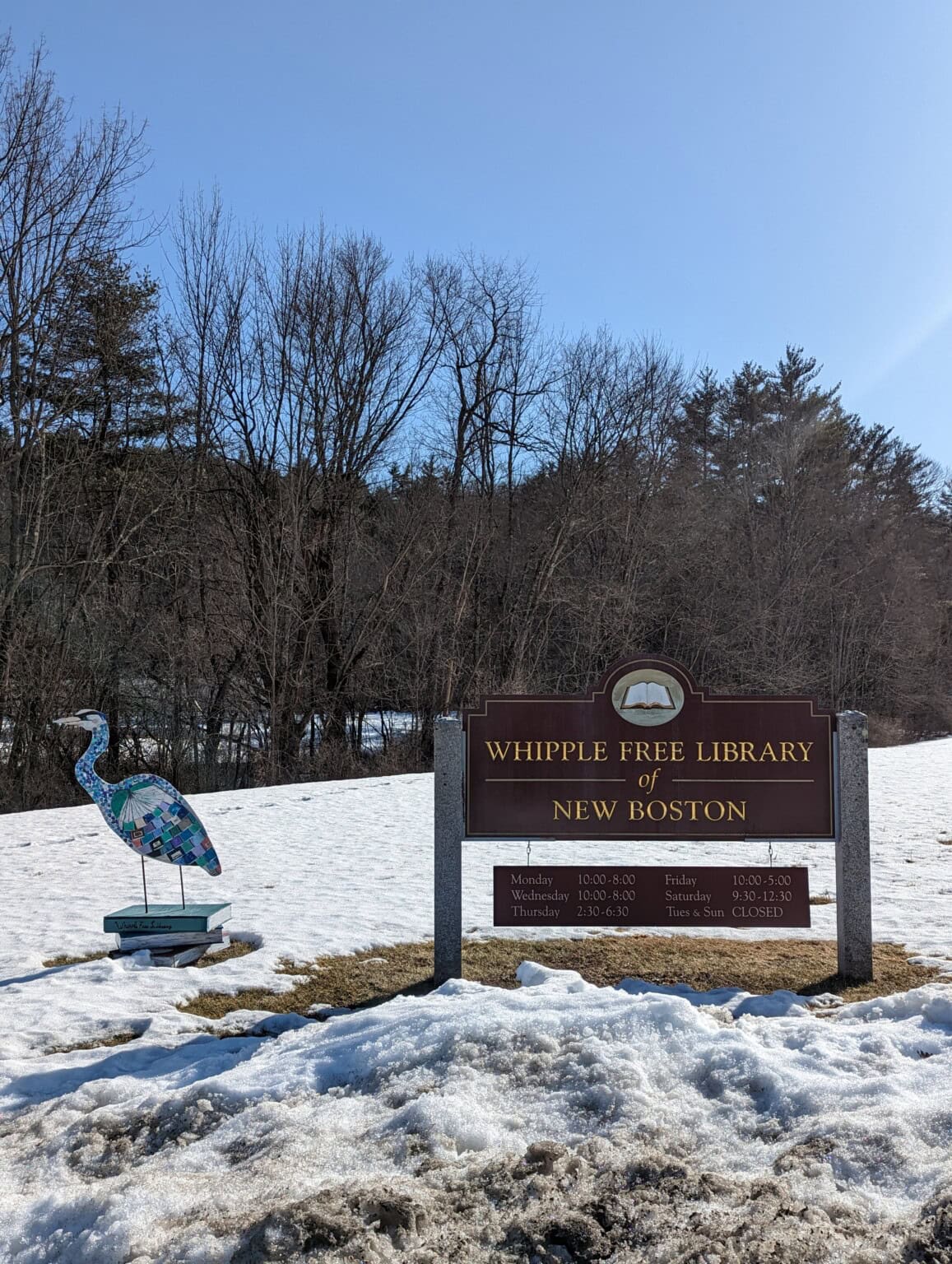 Hours & Directions | Whipple Free Library